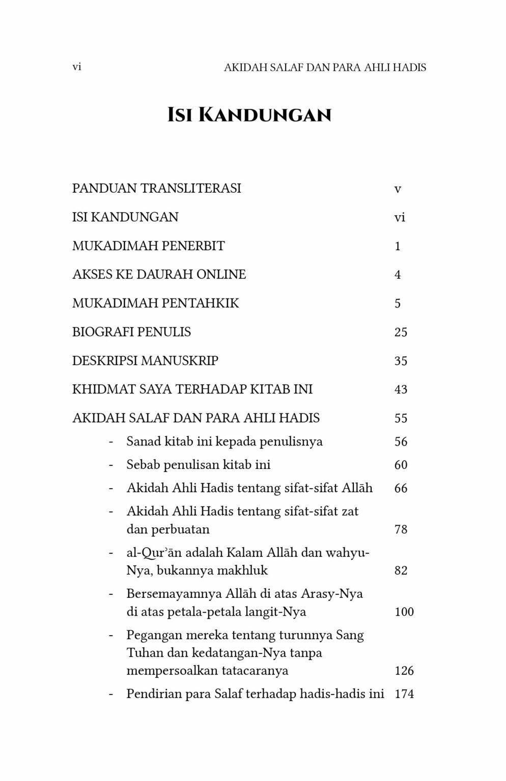 Akidah Salaf dan Para Ahli Hadis | Karya PiS
